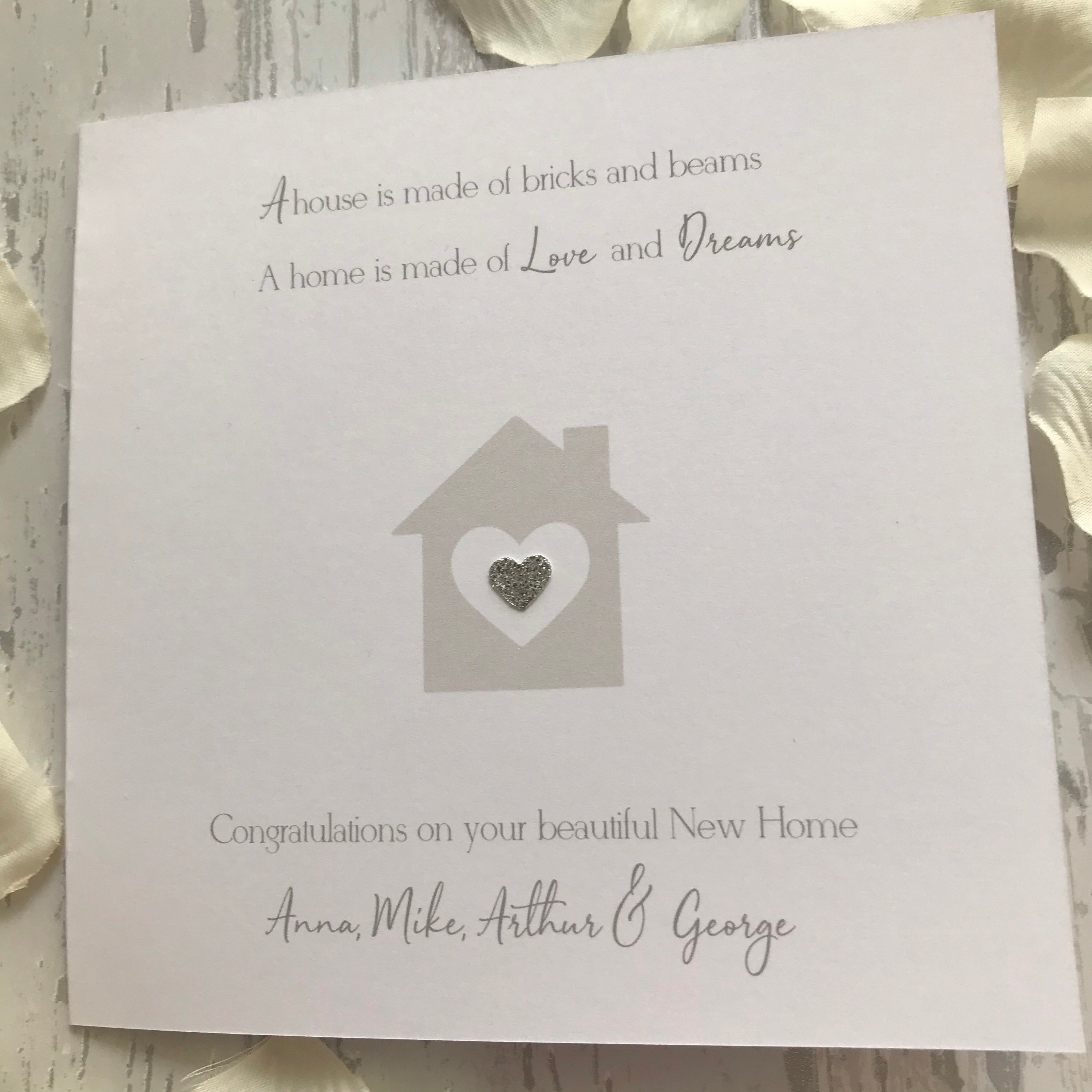 Personalised New Home Card Housewarming Card First Home - Etsy UK