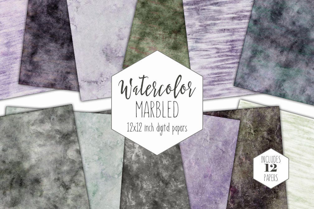 Paper, Party & Kids Materials Digital Scrapbook Paper Marble Digital ...
