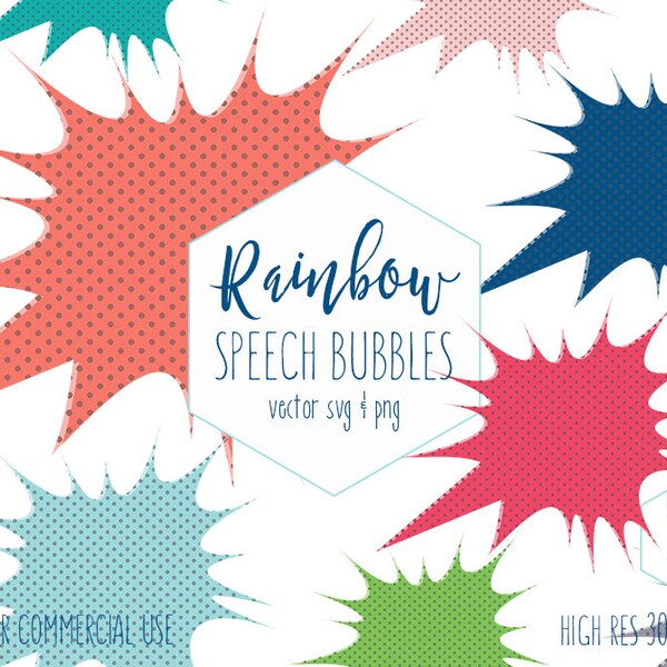 Superhero Comic Text Clipart - Etsy