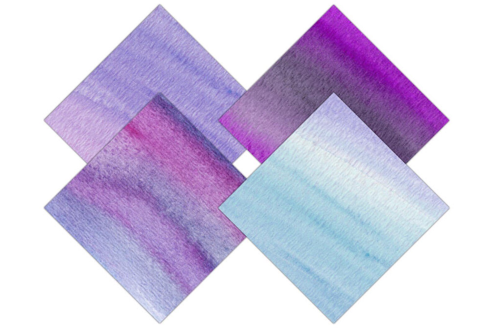 PURPLE WATERCOLOR Digital Paper Pack Commercial Use | Etsy