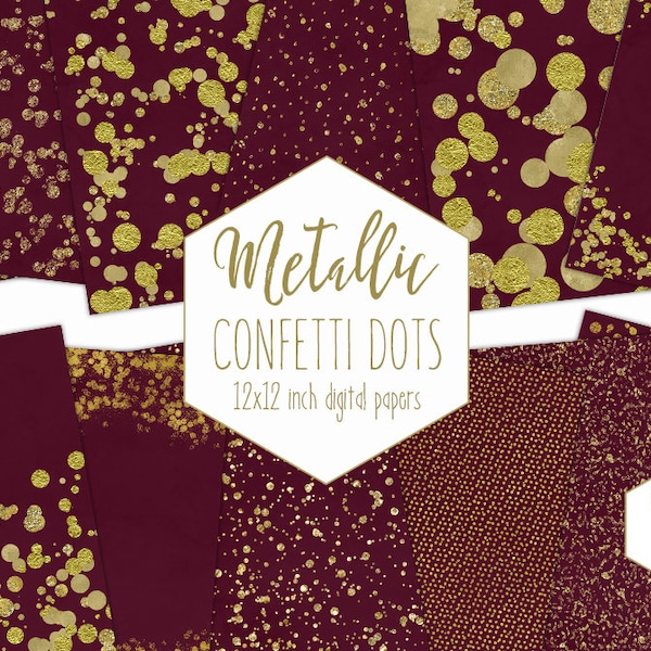 Gold Confetti - Etsy