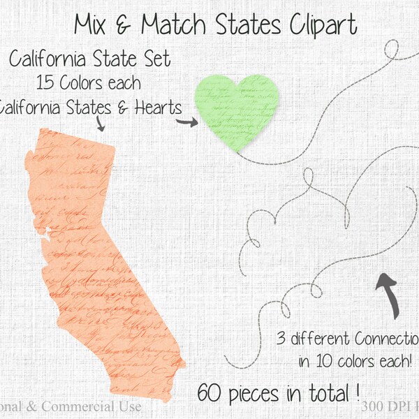 California Map - Etsy