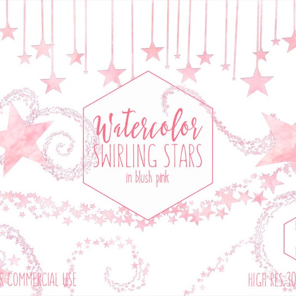 Stars Watercolor - Etsy