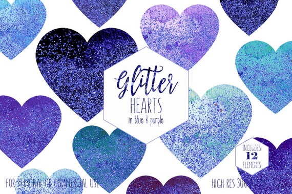 Navy Blue Heart Clip Art