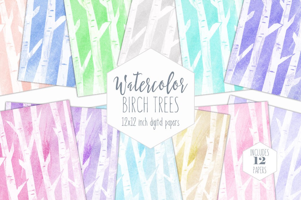 Embellishments Craft Supplies & Tools Blue Watercolour Texture Blue ...