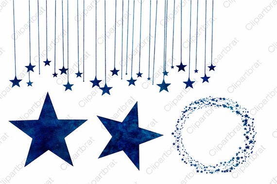 Blue Stars Clip Art