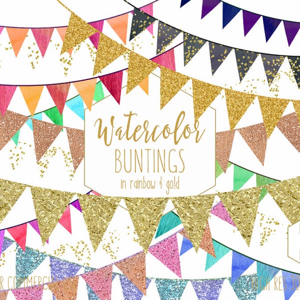 Pennant Flag Clipart - Etsy