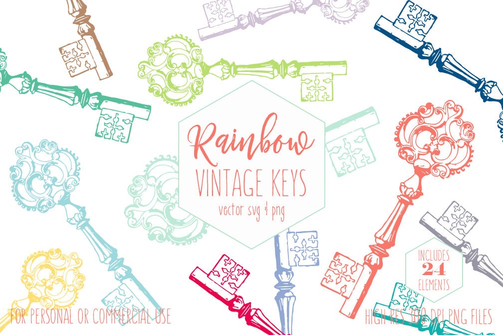 Antique Skeleton Key Clipart