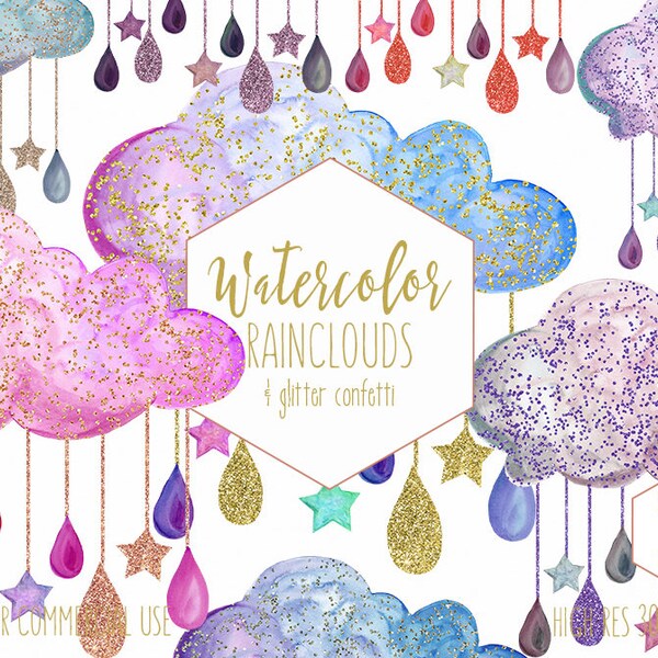 Rainbow Raindrops - Etsy