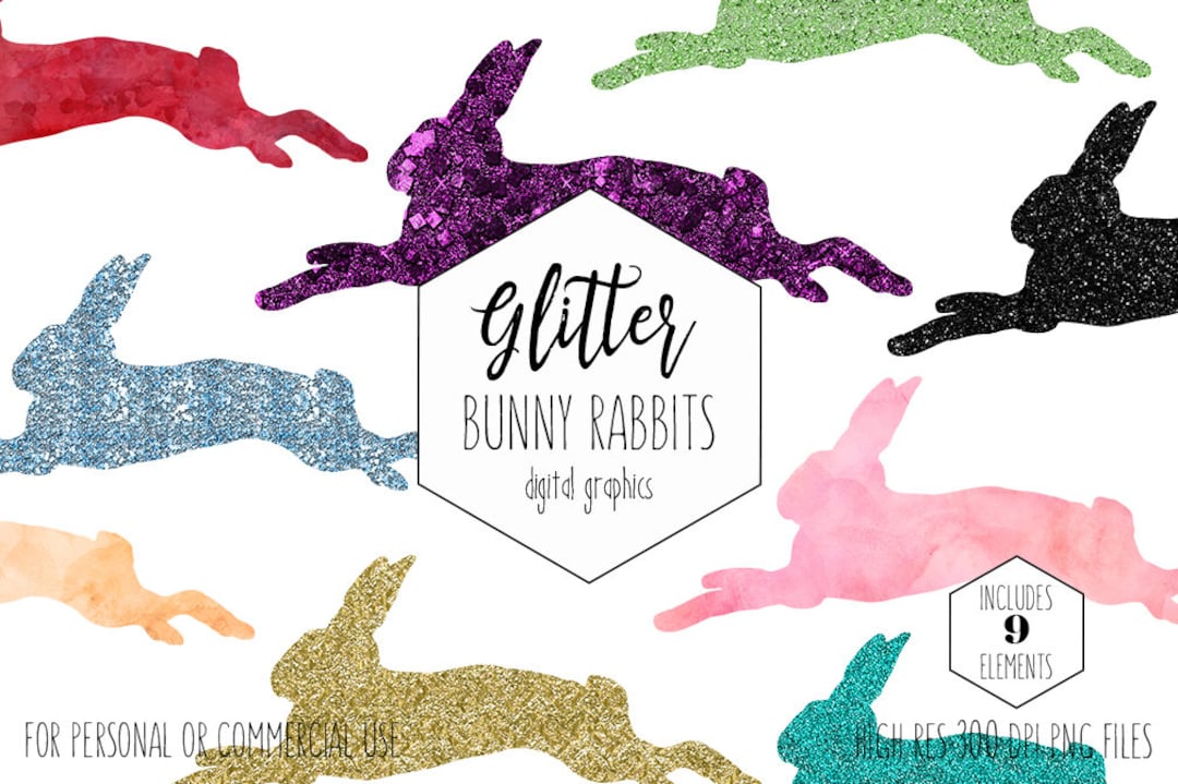 BUNNY RABBIT CLIPART for Commercial Use Easter Clip Art - Etsy Australia