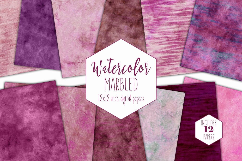 Paper, Party & Kids Materials Digital Scrapbook Paper Marble Digital ...
