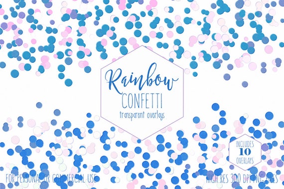 Blue Confetti Clipart