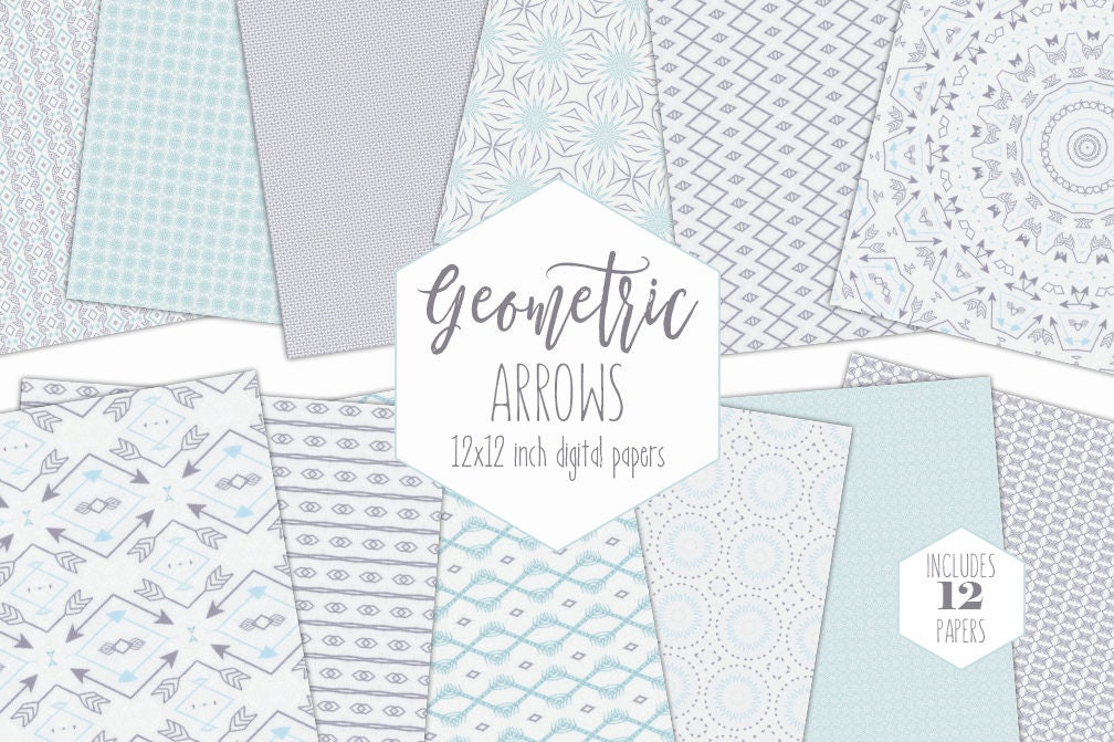 Paper BOHEMIAN TRIBAL Digital Paper Pack Purple Mandala Backgrounds ...