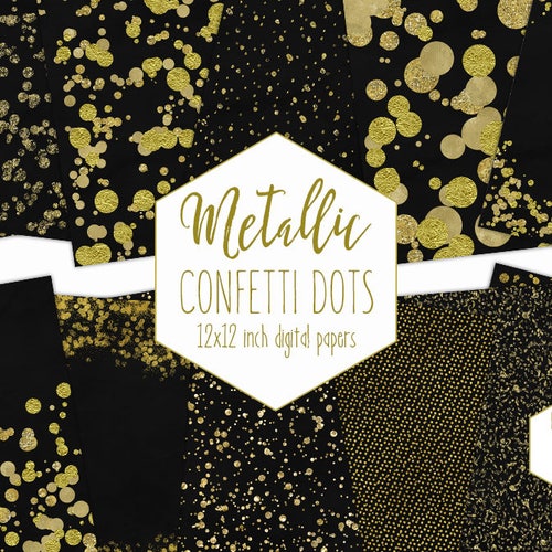 Confetti Digital Paper Pack Splatter Printable Digital - Etsy