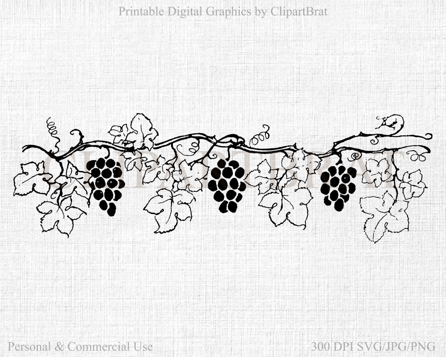 Grapevine Pattern Clipart