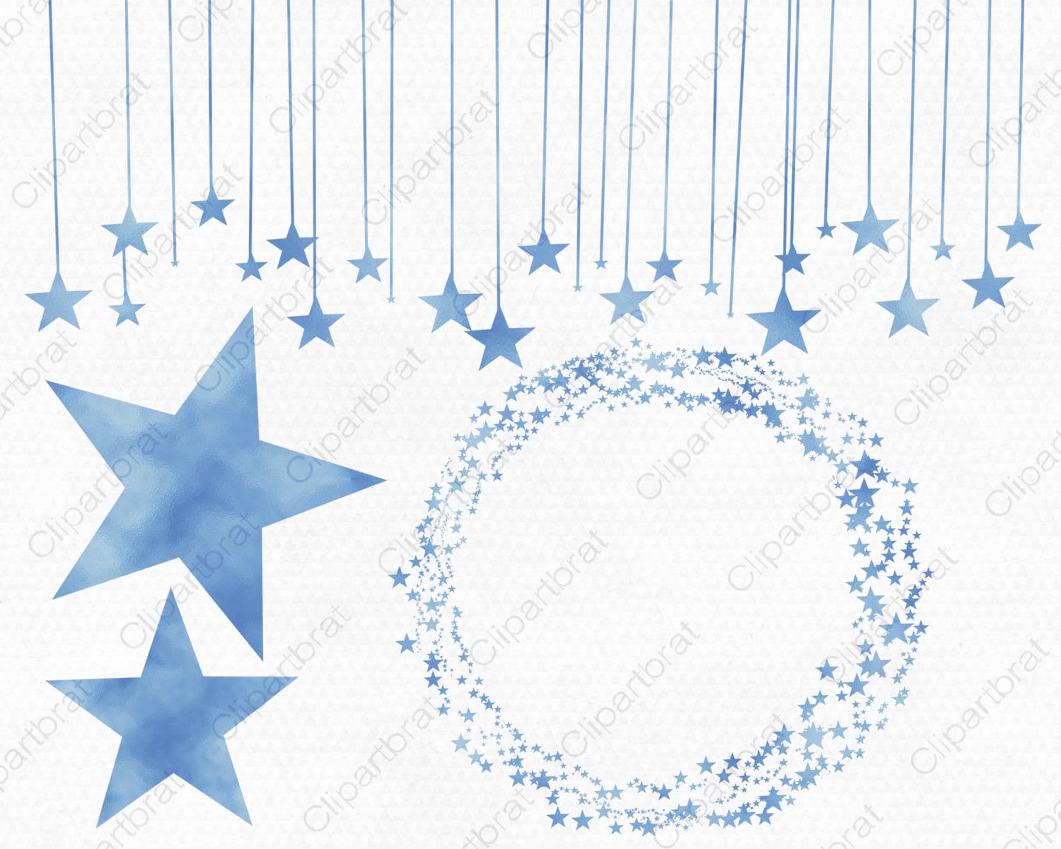 Light Blue Star Clip Art