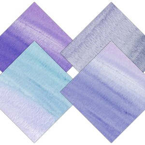 PURPLE WATERCOLOR Digital Paper Pack Commercial Use - Etsy