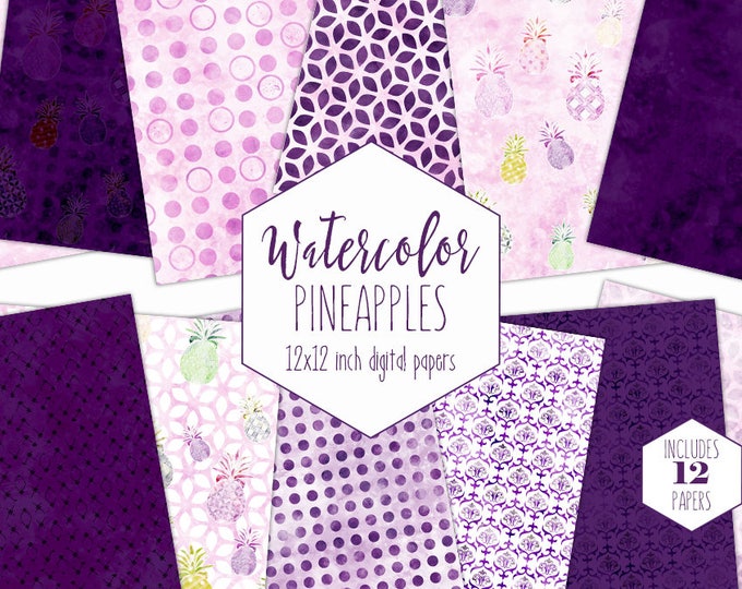 Paper BOHEMIAN TRIBAL Digital Paper Pack Purple Mandala Backgrounds ...