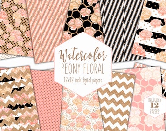 Watercolor Stripe Texture Digital Paper Watercolor Stripe - Etsy