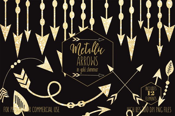 Gold Arrow Clip Art