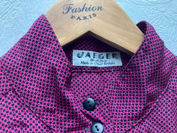 Vintage 1980s JAEGER made in Great Britain Stylish Bl… - Gem