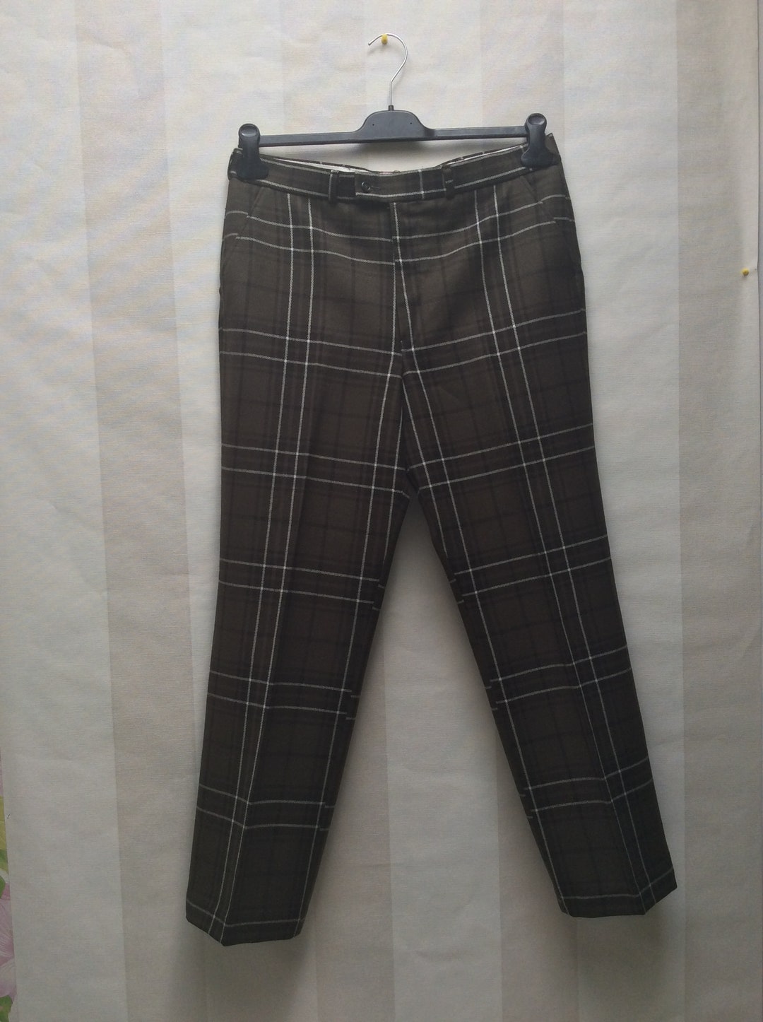 Pringle Scotland Made in UK Men’s Tartan Khaki , Plaid Tailored ...