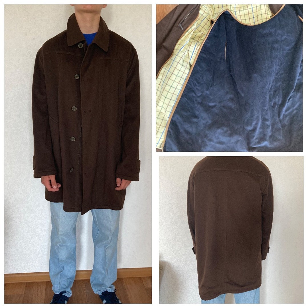 Pure Cashmere A Norma Di Legger Men Outer Coat With Lining Size 50, L-XL, Made in Italy - Etsy