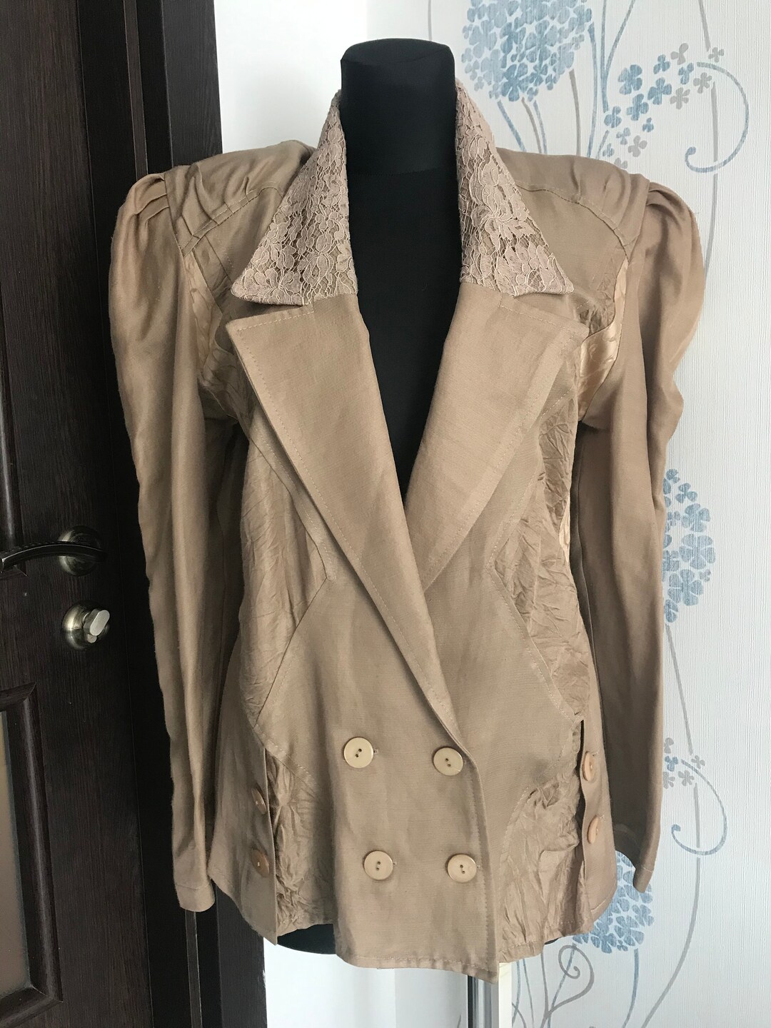 Vintage 80-s Michele Pour Maick Harold Paris Designer Tailored Jacket M ...
