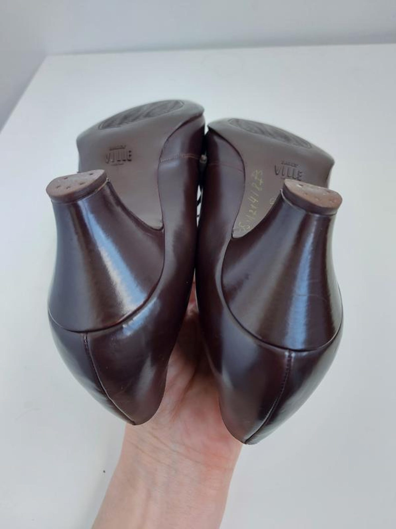 Vintage BALLY Swiss Made Brown Leather Woman Lace up Shoes Size 35 - Etsy
