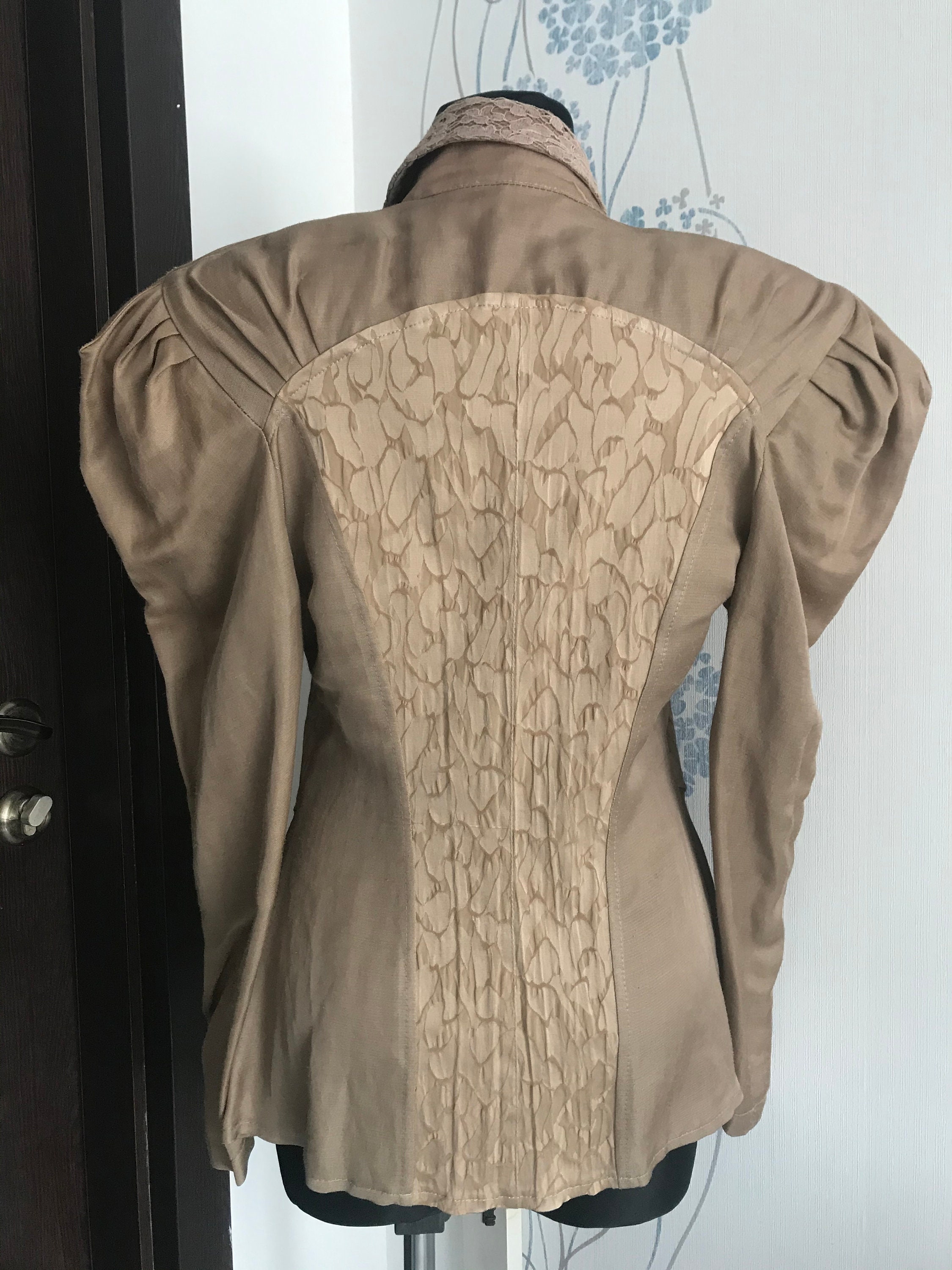 Vintage 80-s Michele Pour Maick Harold Paris Designer Tailored Jacket M ...