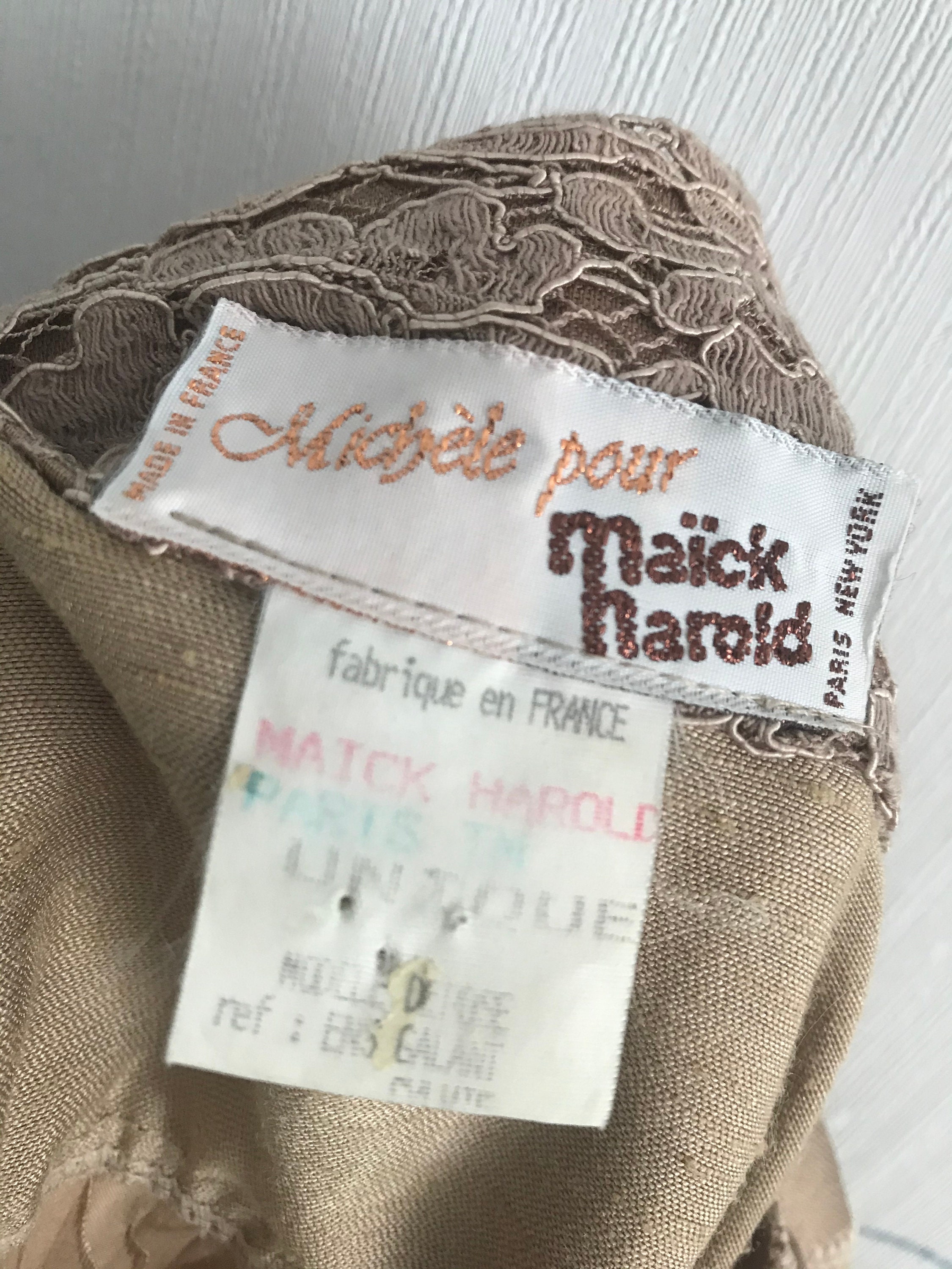 Vintage 80-s Michele Pour Maick Harold Paris Designer Tailored Jacket M ...