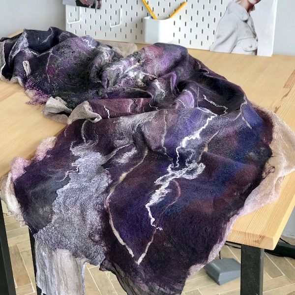 Nuno Felt Scarf - Etsy