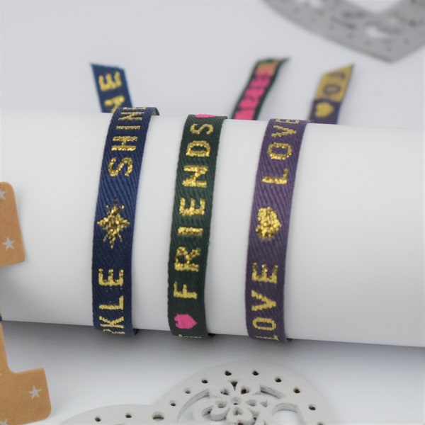 Bracelet With Text - Etsy