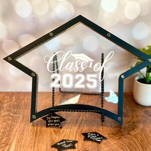 Graduation Guest Book Drop Box With Grad Hats, Alternative Guestbook ...