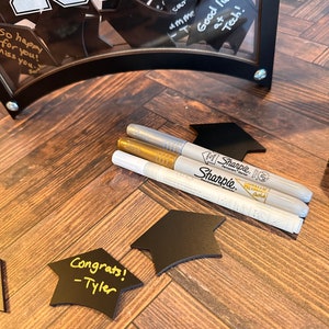 Graduation Guest Book Drop Box With Grad Hats, Alternative Guestbook ...