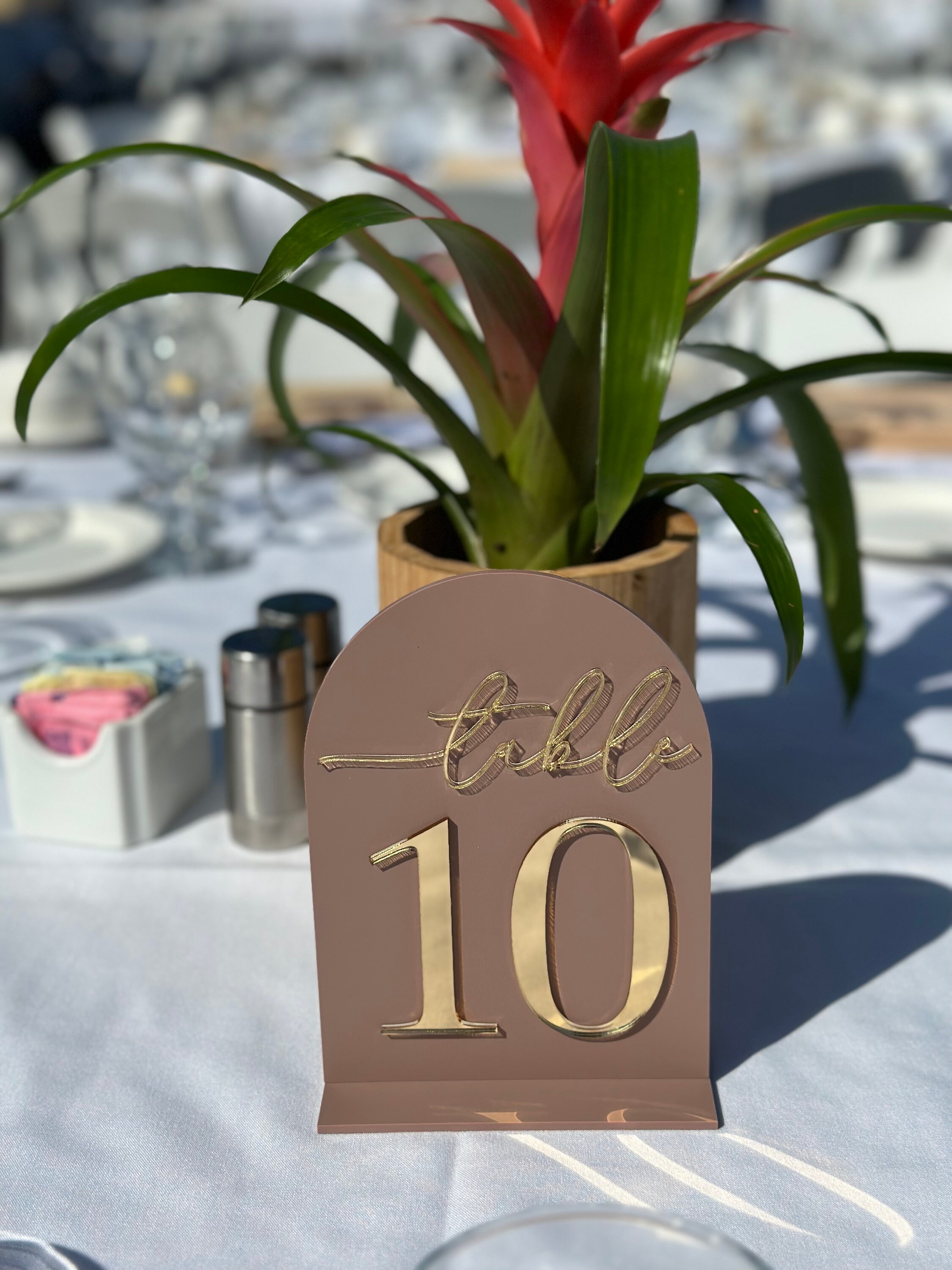 Table Number Wedding Sign, Gold 3D Table Sign, Modern Table Decor - Etsy