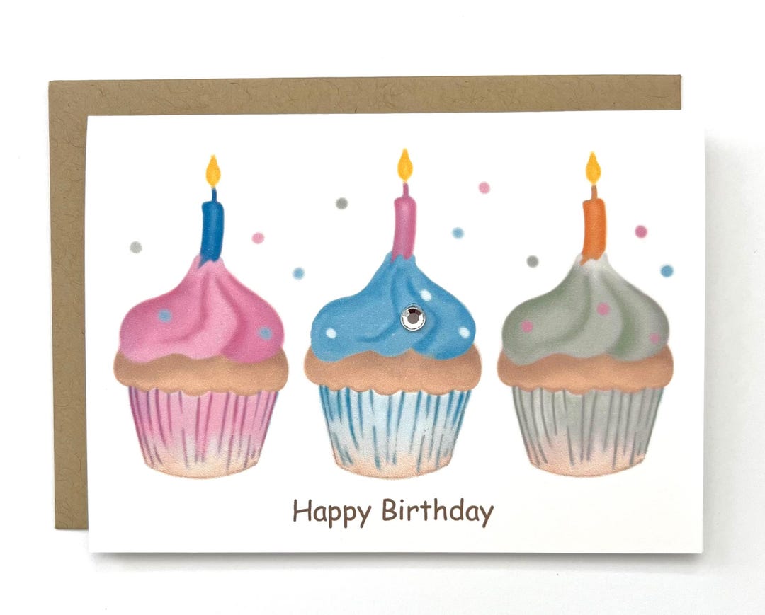Sweet Birthday (cupcake & Cake Cards) - Etsy