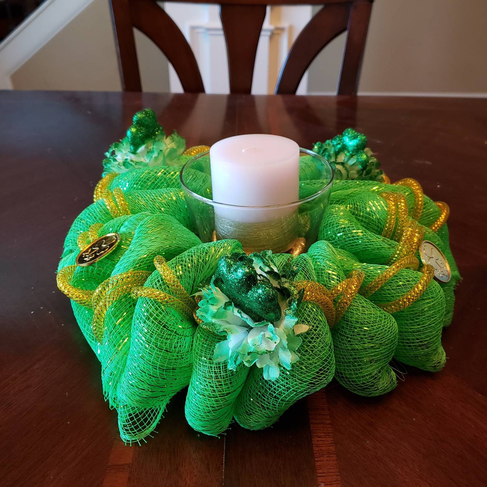 St. Patrick's Day Centerpiece, Shamrock Centerpiece, St. Patty's Day ...