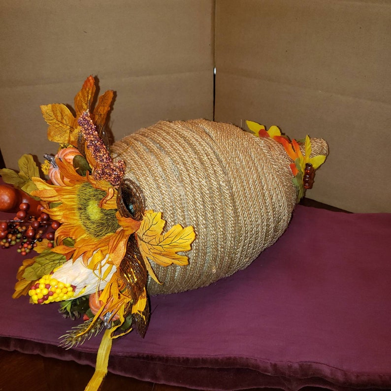 Fall Cornucopia Centerpiece, Thanksgiving Cornucopia Centerpiece ...