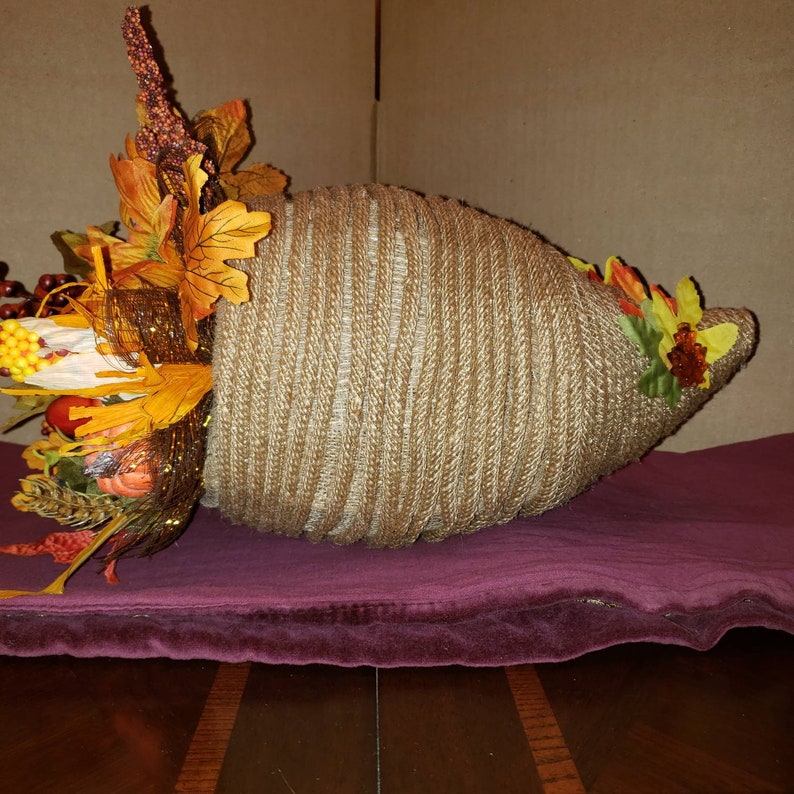 Fall Cornucopia Centerpiece, Thanksgiving Cornucopia Centerpiece ...
