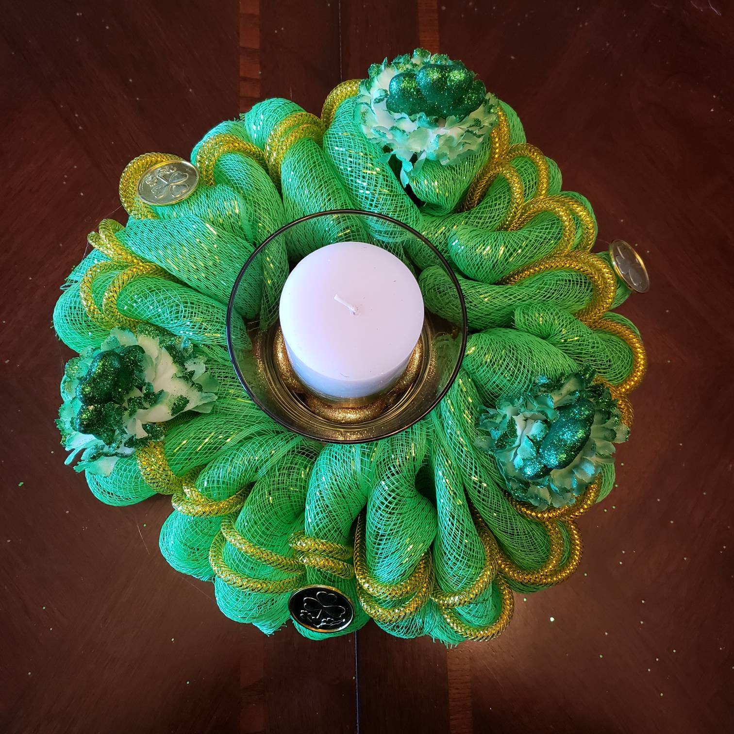 St. Patrick's Day Centerpiece, Shamrock Centerpiece, St. Patty's Day ...