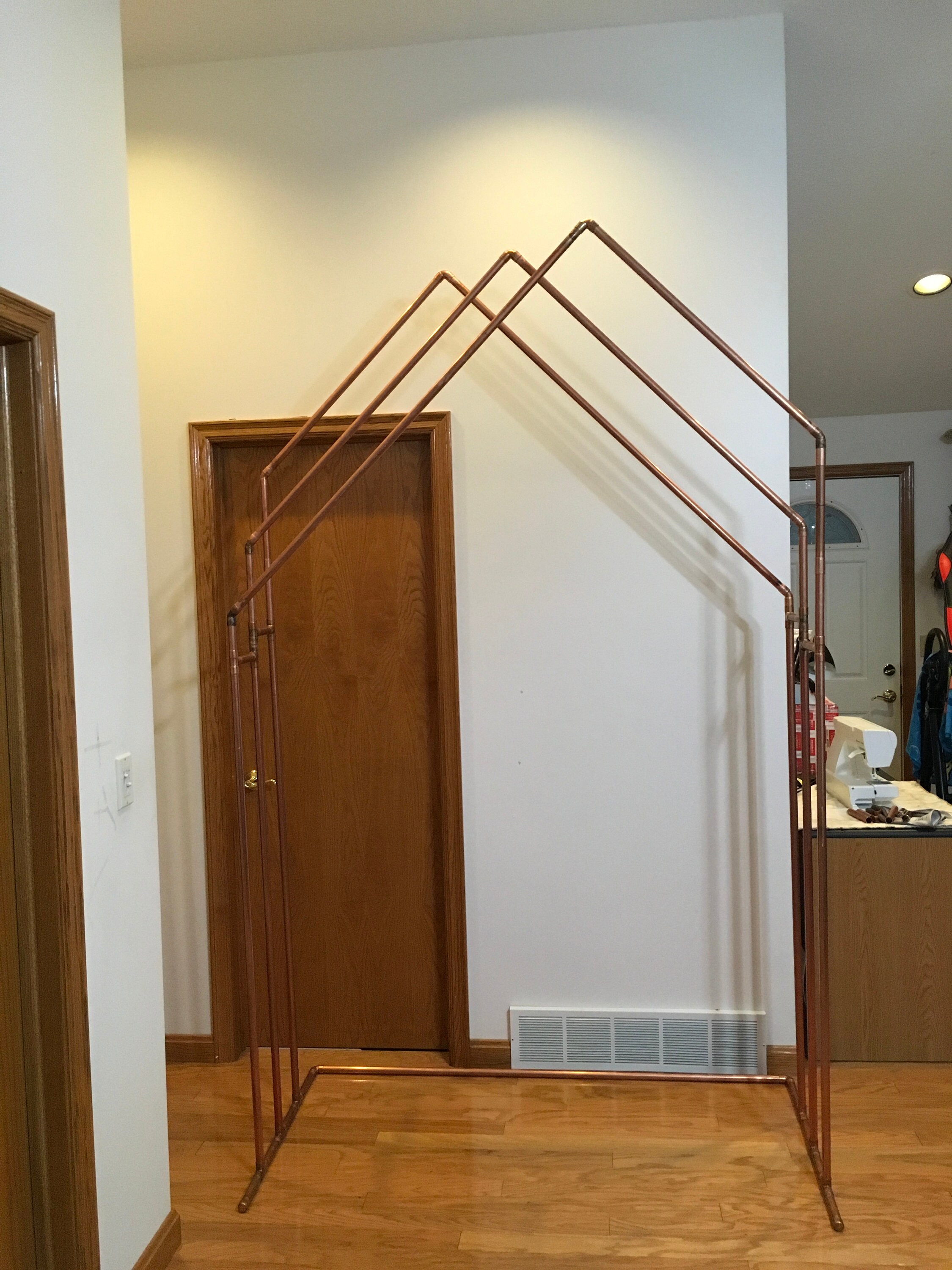 Triple Peak Copper Arch Copper Wedding Arch Ceremony - Etsy