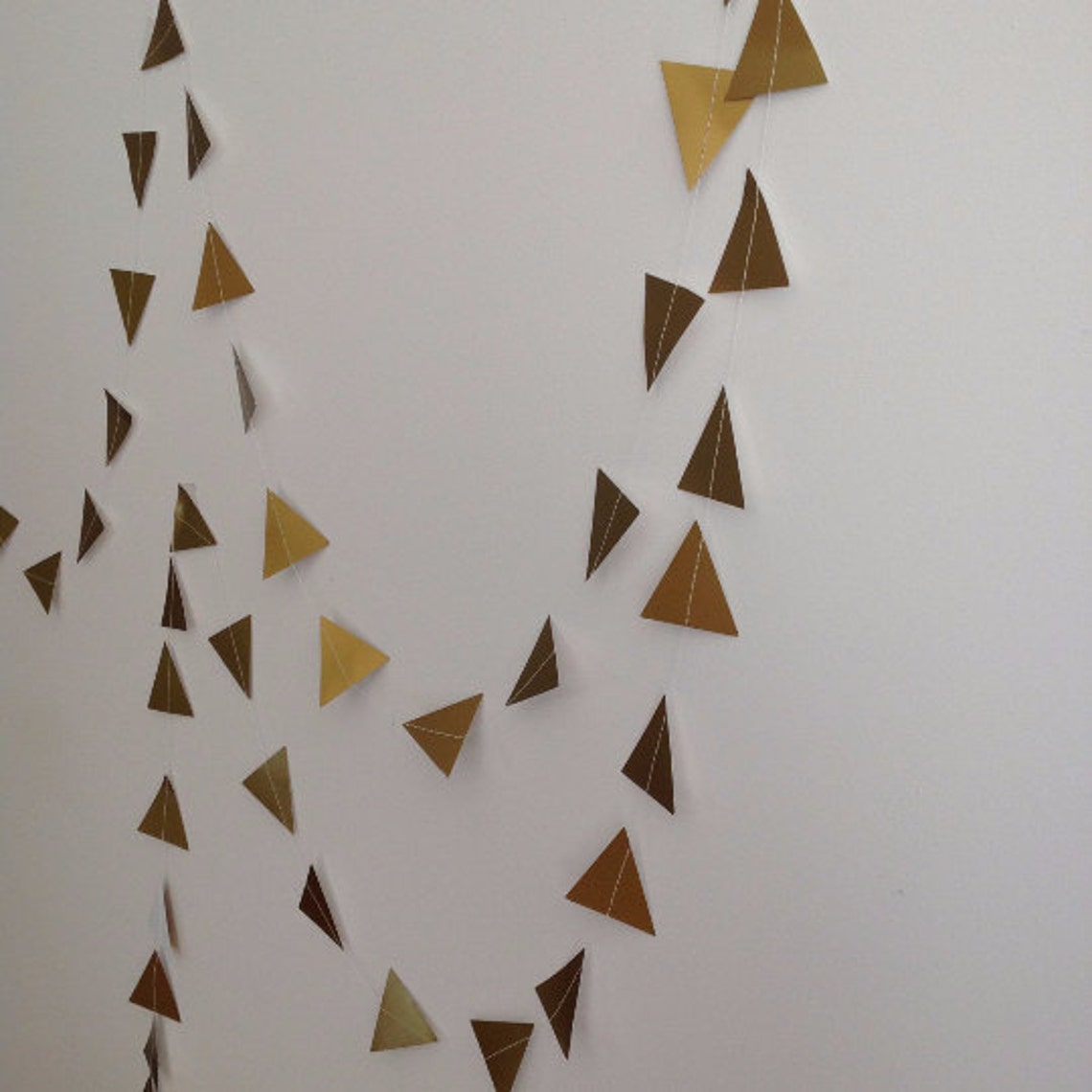 Gold Geometric Wedding Garland Gold Triangle Garland Gold - Etsy