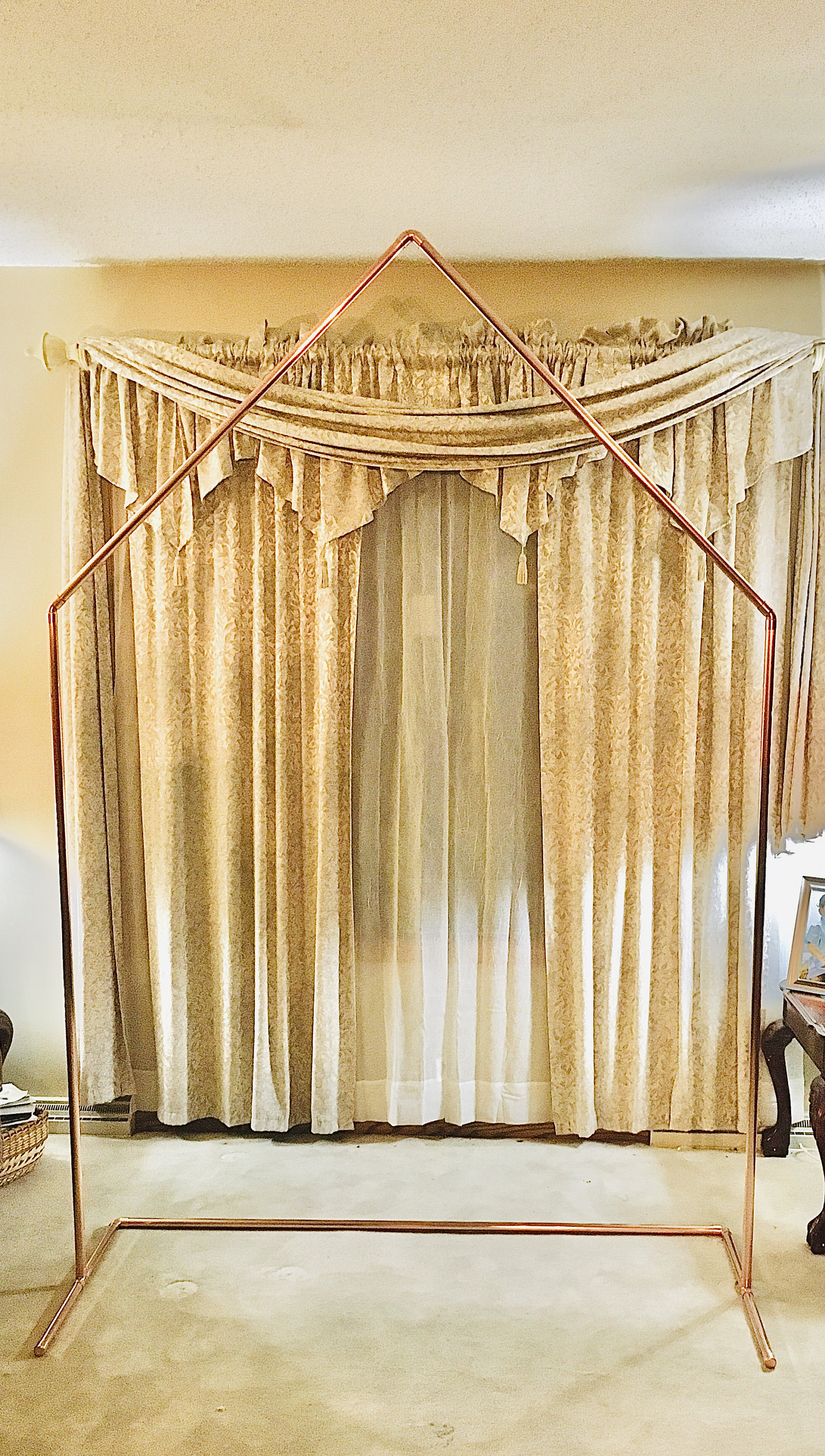 Triangle Top Copper Arch Wedding Arch Ceremony Arch. - Etsy