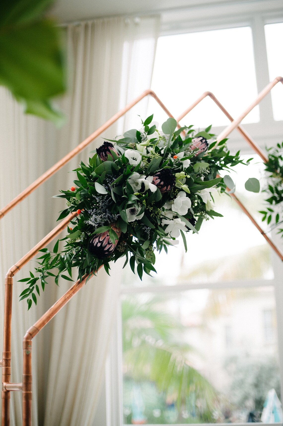 Triple Peak Copper Arch Copper Wedding Arch Ceremony - Etsy