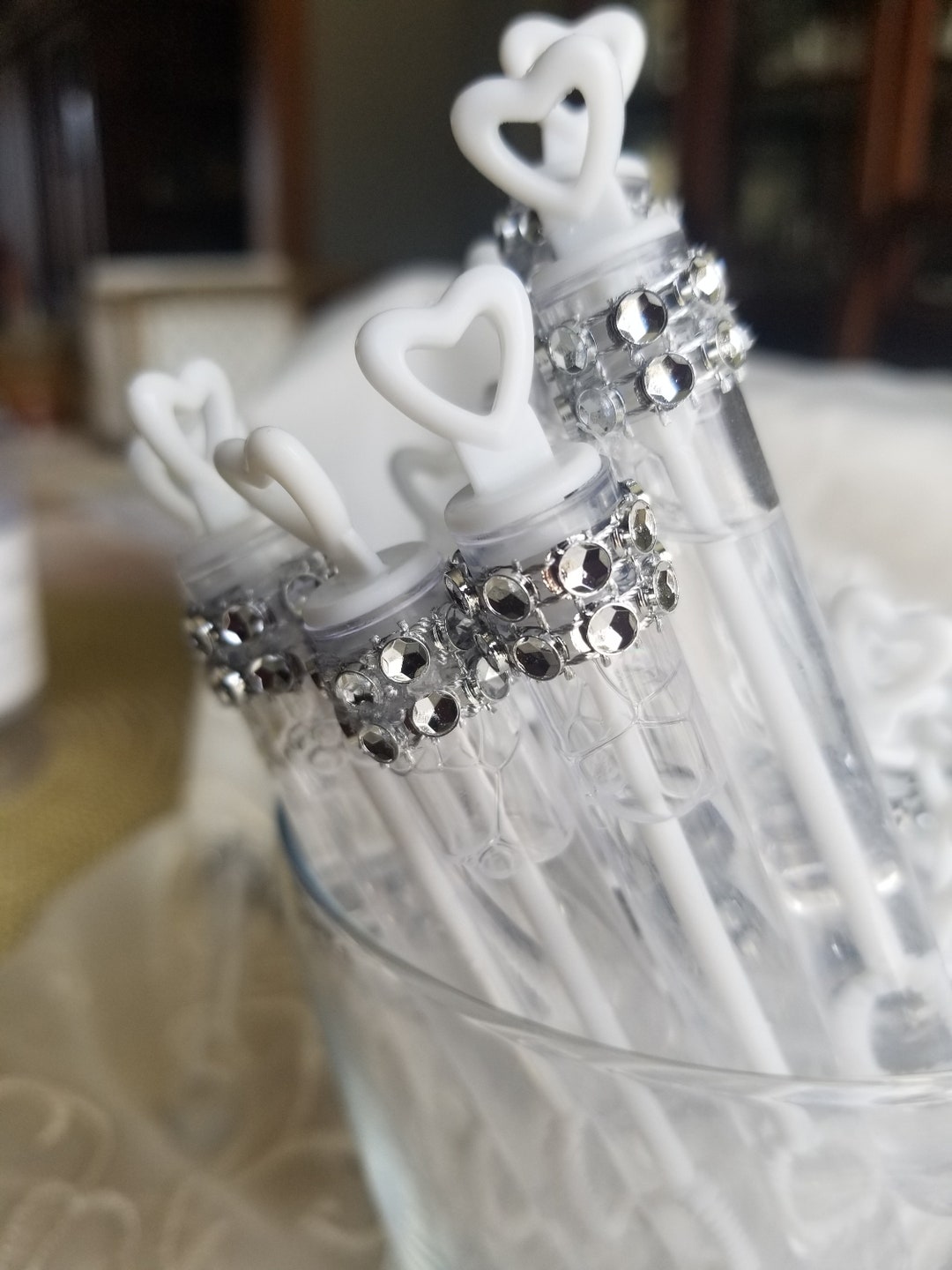 Wedding Bubbles, Bubble Wand, Open Heart Bubble Wand, Birthday Party ...