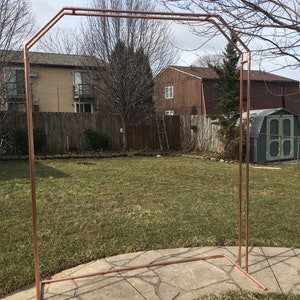Geometric DOUBLE Copper Backdrop Wedding Arch, Copper Wedding Arch ...