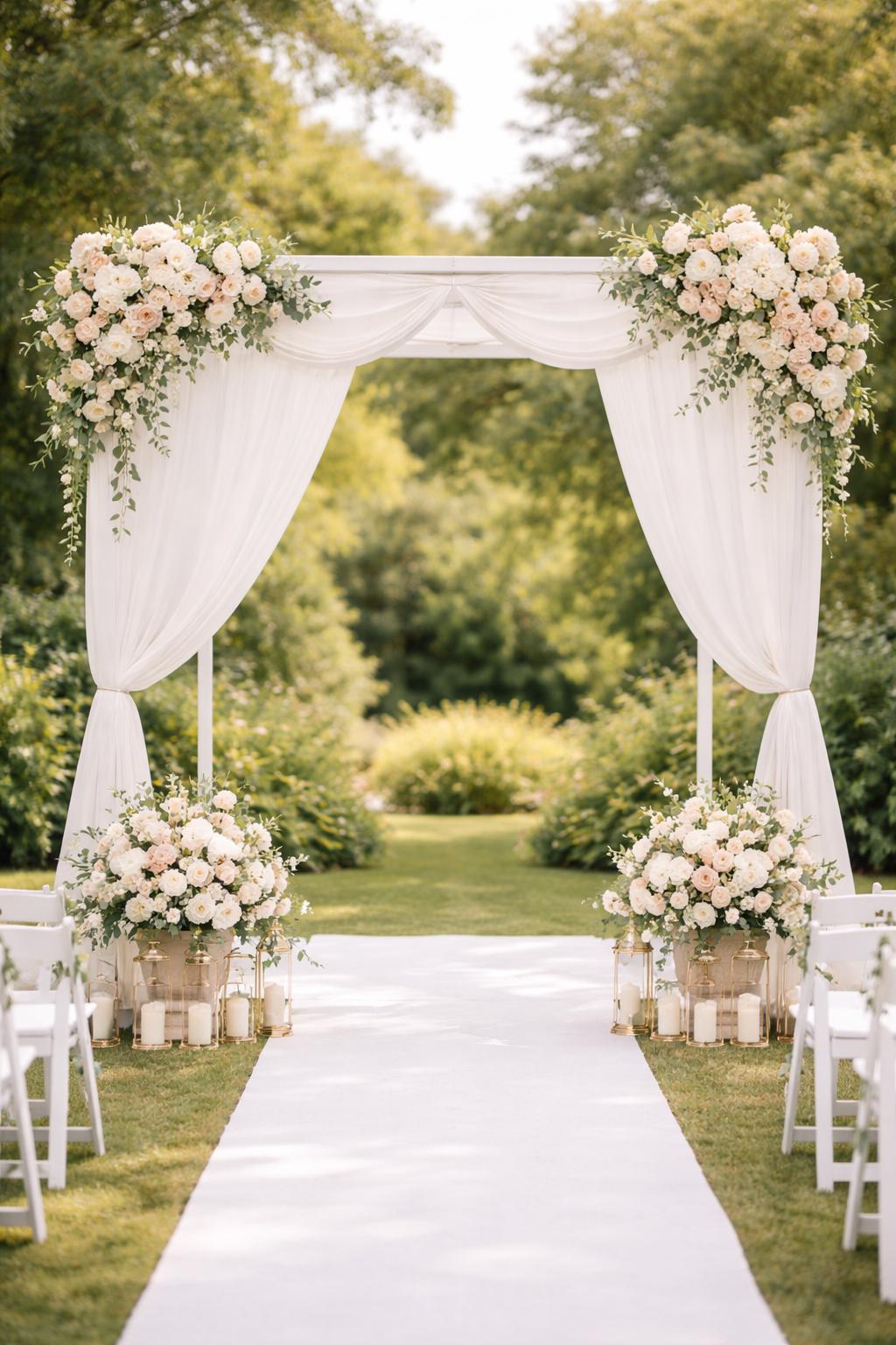 PVC Chuppah Wedding Arch Frame, Portable Ceremony Canopy - Etsy
