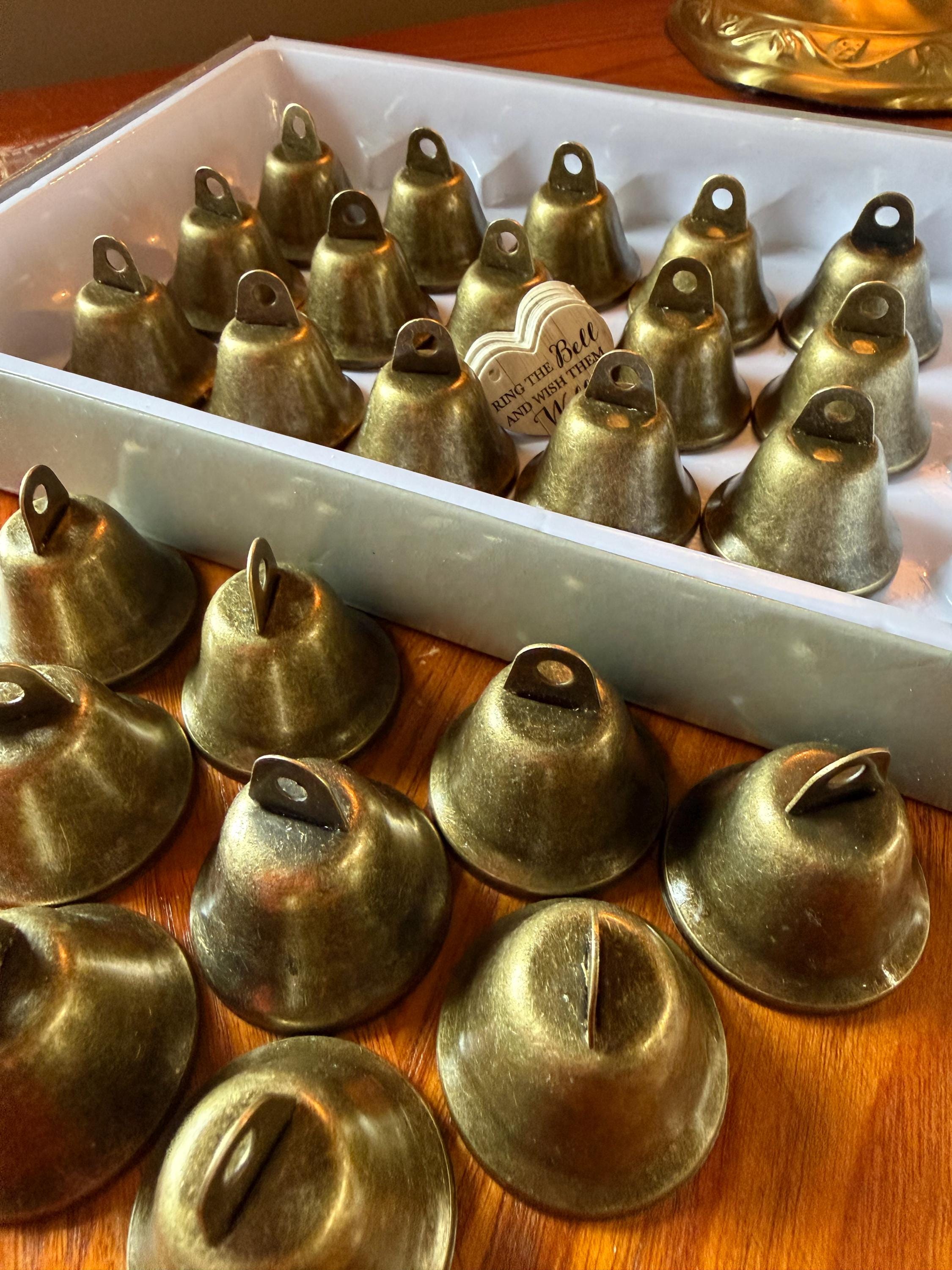 Round Kissing Bells, Free Tags, Set of 24, Ring the Bell for Kisses. - Etsy