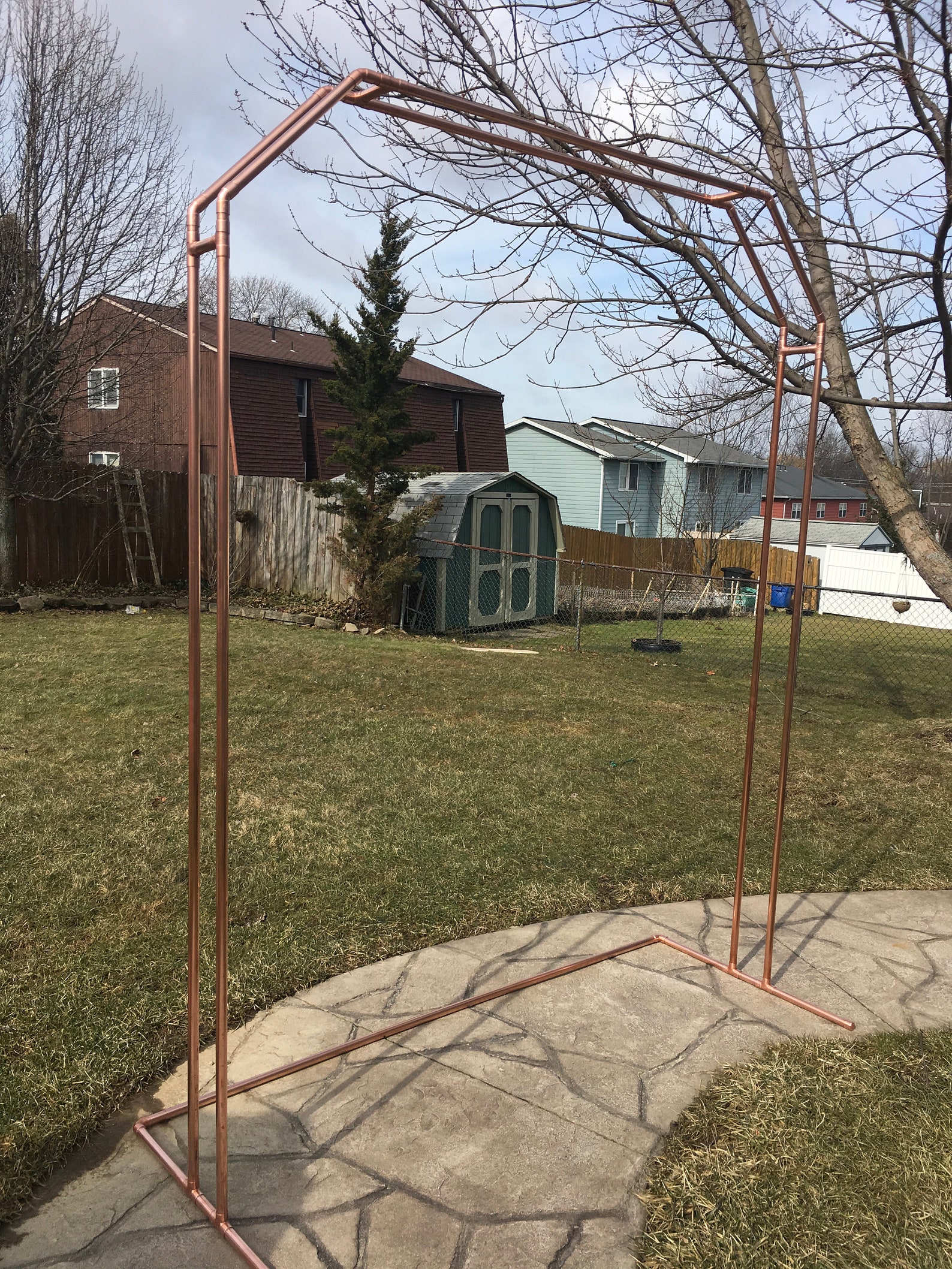 Geometric DOUBLE Copper Backdrop Wedding Arch Copper Wedding - Etsy